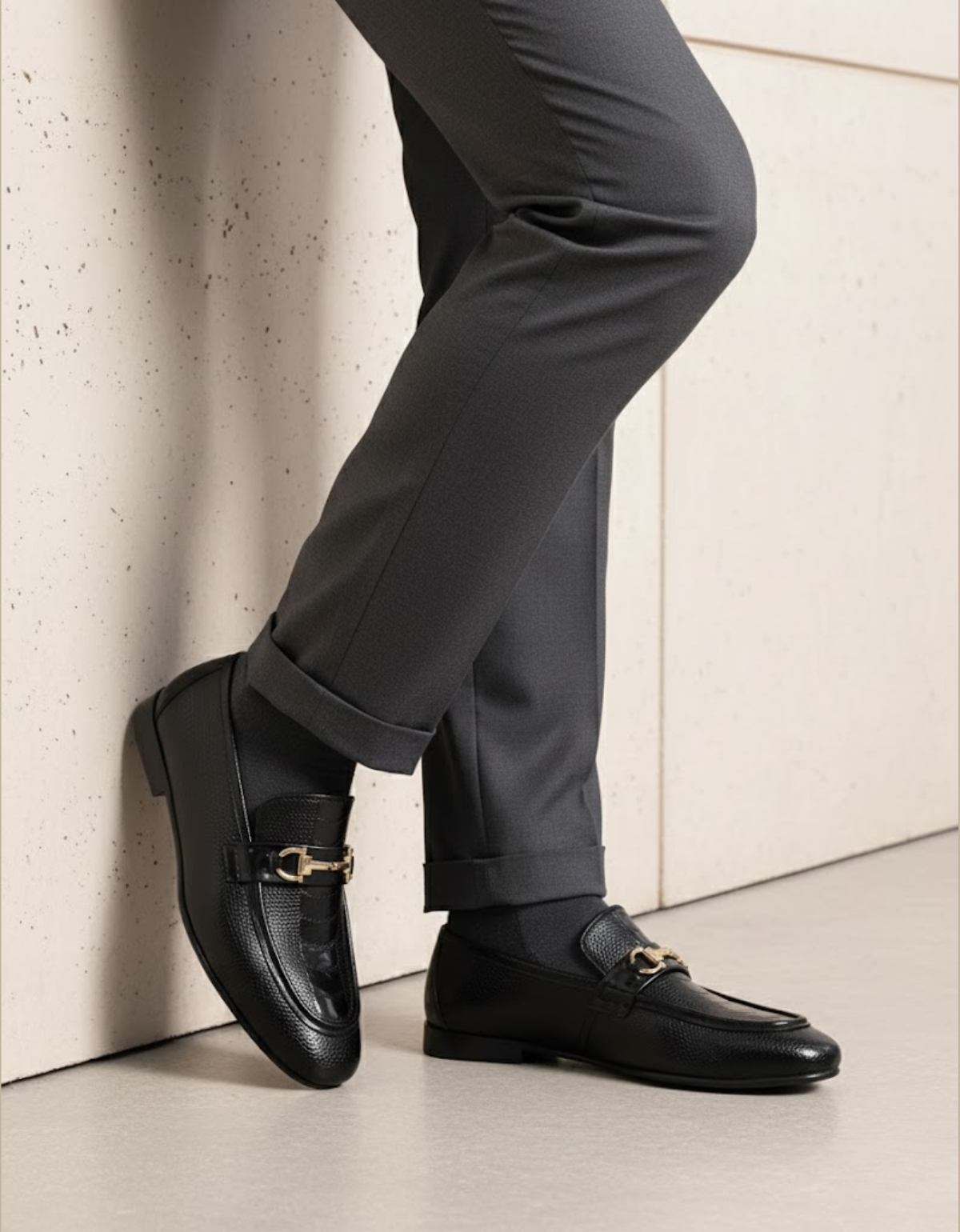 EX6757-Black-Men Formal Slip-on's – excel shoess