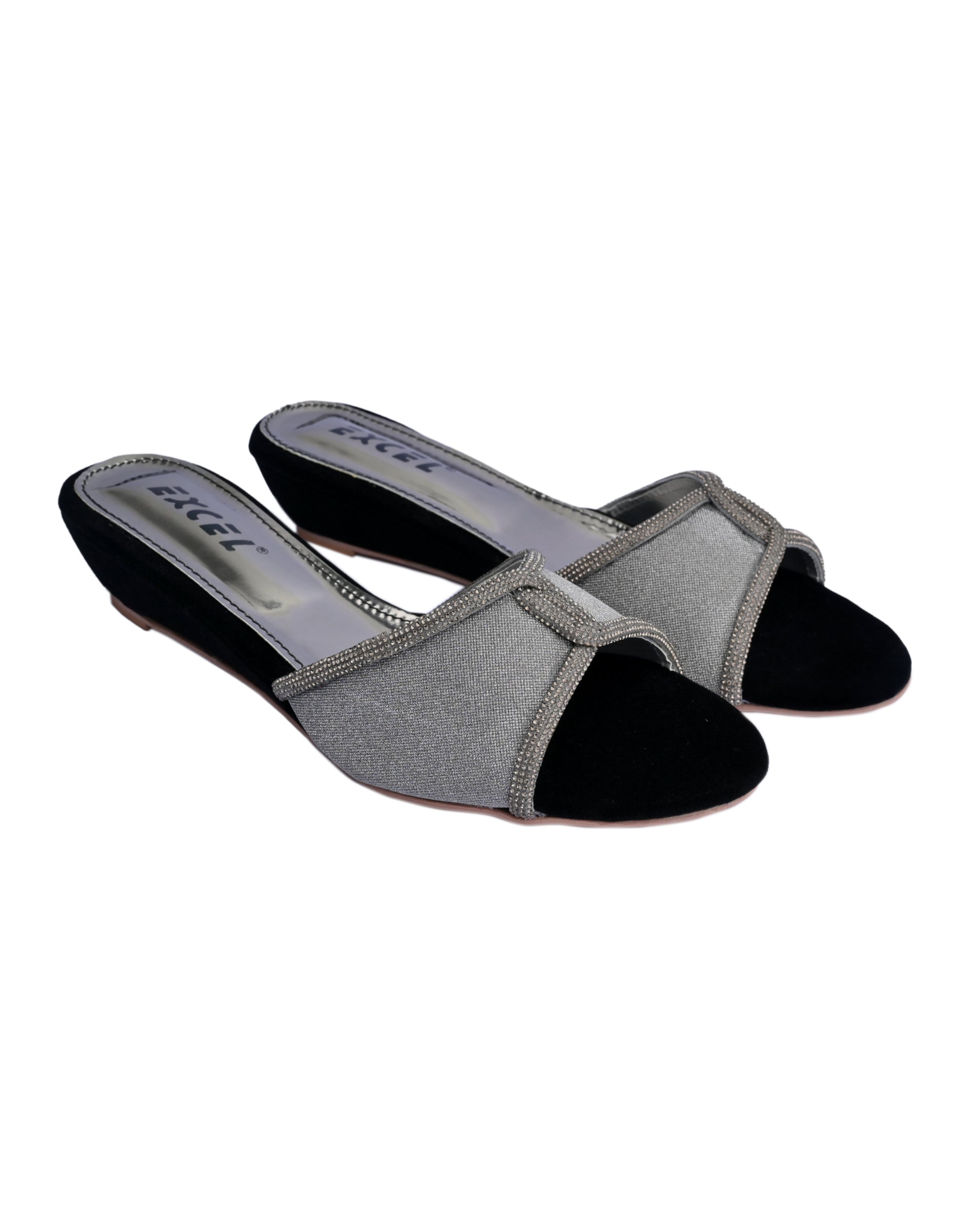 IJ-1022-Black Women Formal Chappal Heels – excel shoess